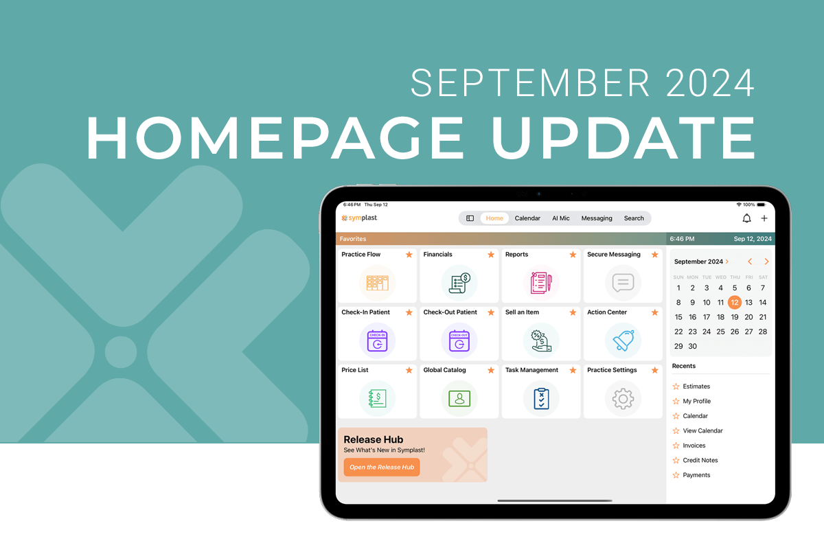 Symplast Release Hub - Apple Update: Refreshed Homepage and Navigation